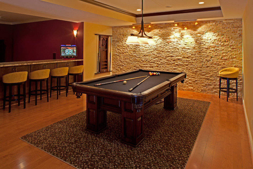 Billiard Room - Traditional - Basement - DC Metro - by Home Equity ...
