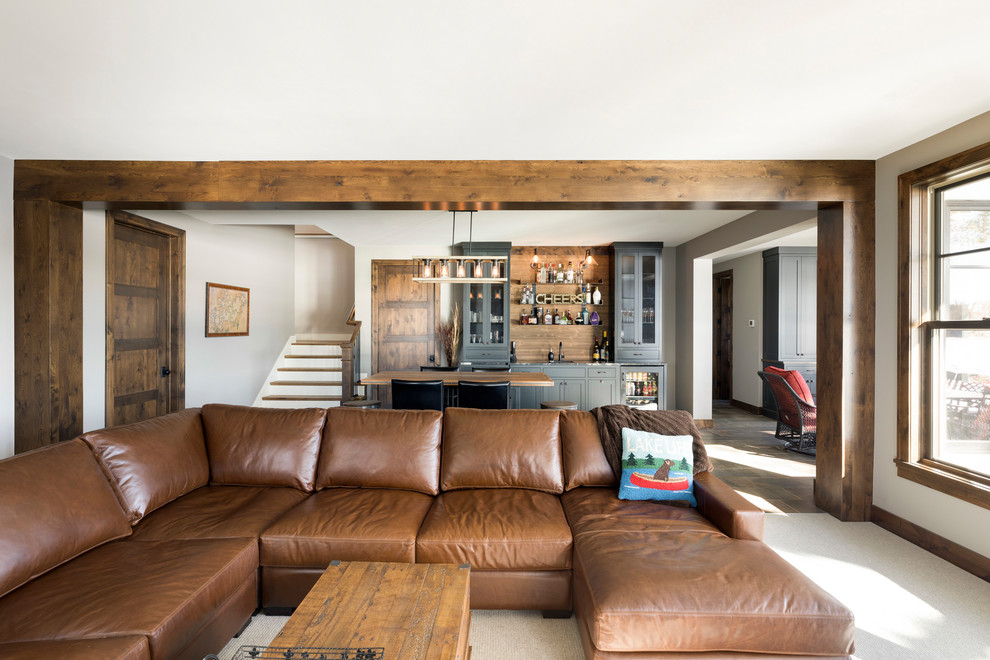 Black Lake Residence - Beach Style - Basement - Minneapolis - by ...