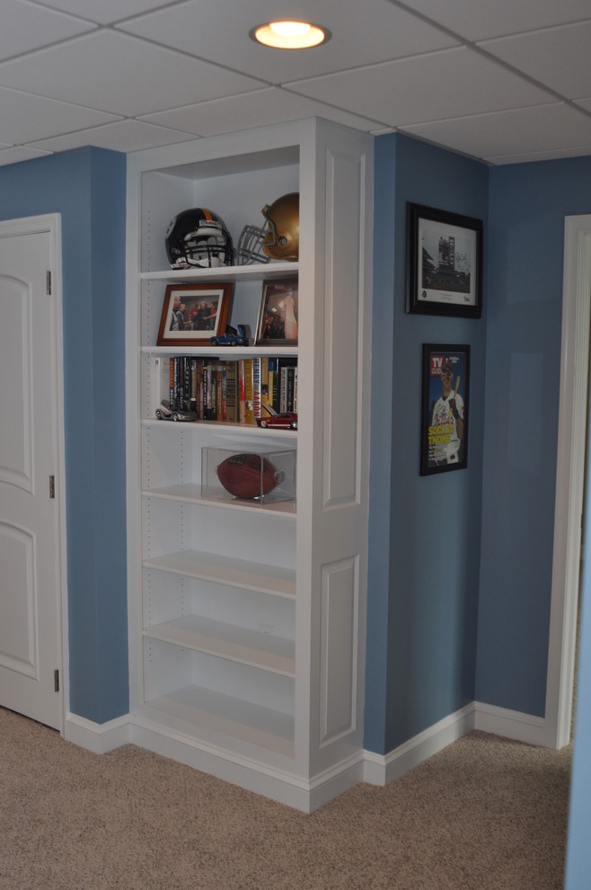 Blue Basement - Traditional - Basement - Philadelphia - by Keith ...
