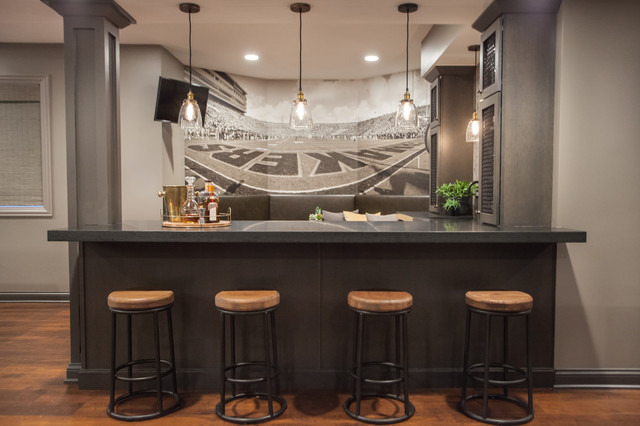 Boilermaker Basement - Transitional - Home Bar - Chicago - by Two Hands ...