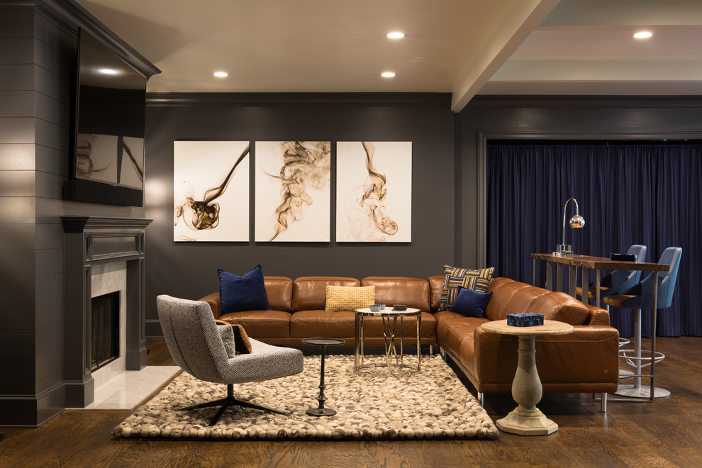 Buckhead Estate Makeover - Contemporary - Basement - Atlanta - by ...