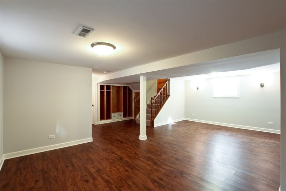 Bungalow Living in Portage Park - Contemporary - Basement - Chicago ...