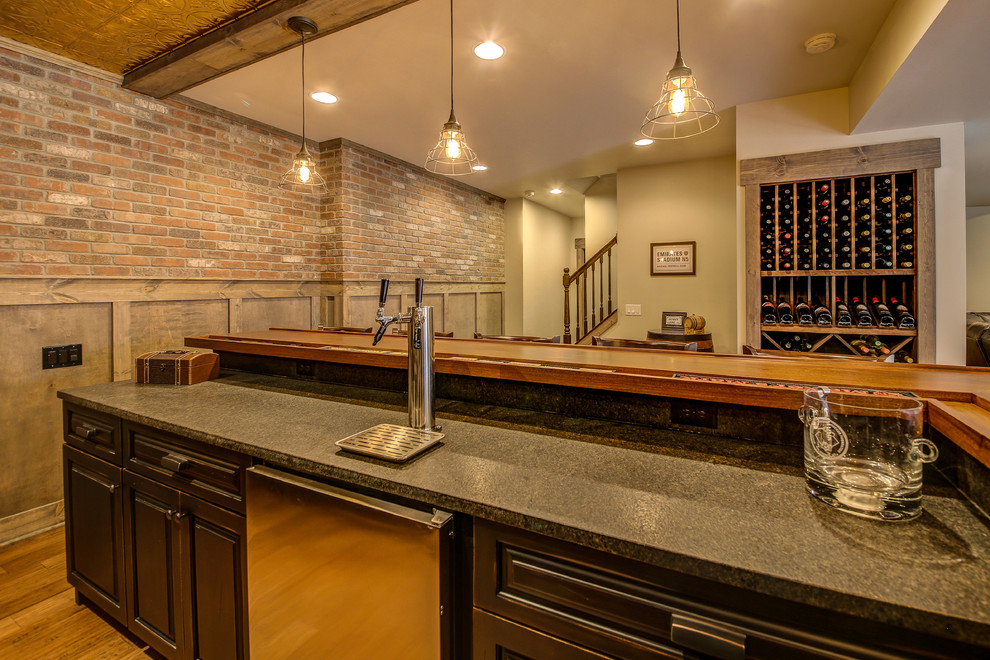 Byrds English Pub Basement - Traditional - Basement - Dallas - by Karen ...