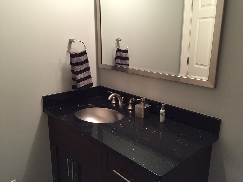 Cambria Menai Quartz basement bathroom vanity - Contemporary - Basement ...