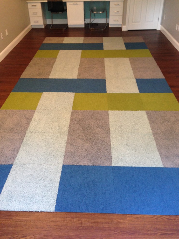 Carpet tile for Living room space - Modern - Basement - Boston - by ...