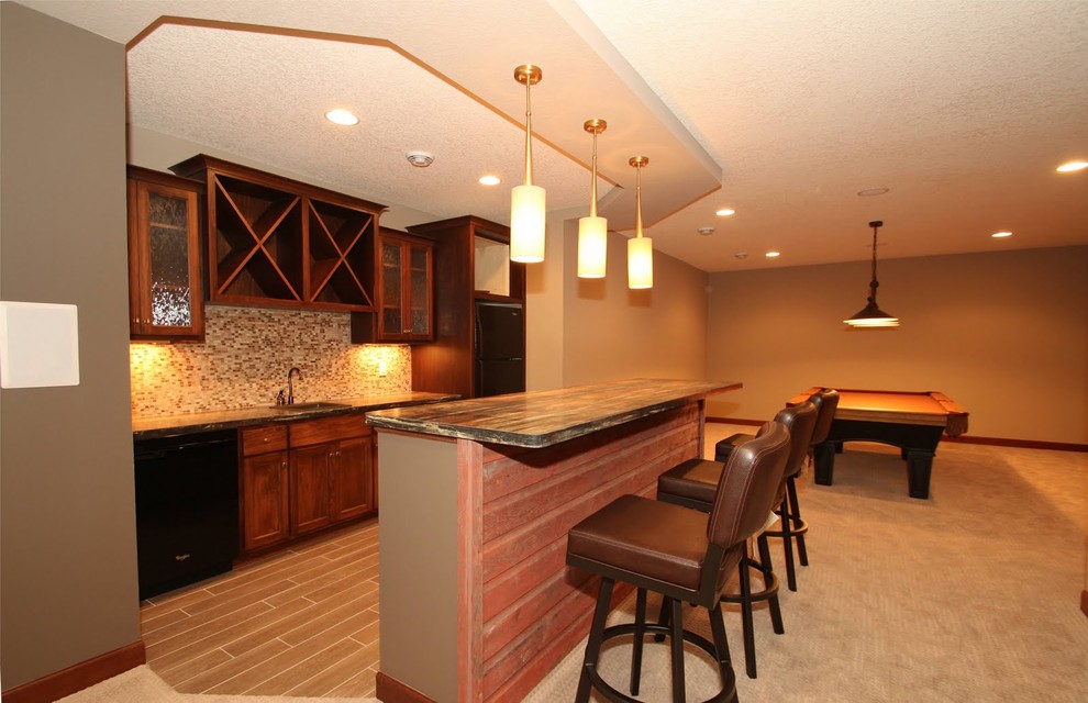 Cedarcrest - Traditional - Basement - Minneapolis - by LDK Custom Homes ...