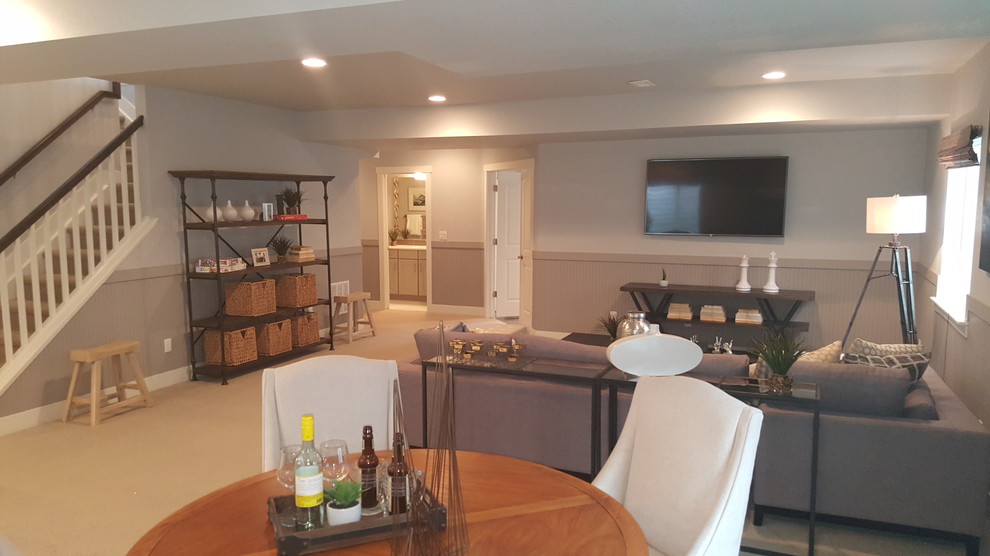 Centennial Contemporary New Basement - Traditional - Basement - Denver ...