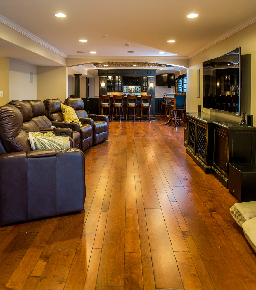 Central Entertainment Basement Remodel in Haymarket VA - Basement - DC ...