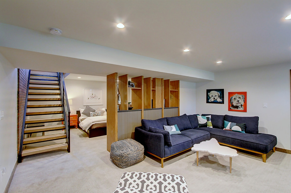 Cherrywood Mid-Century Modern - Basement - Denver - by Architectural ...