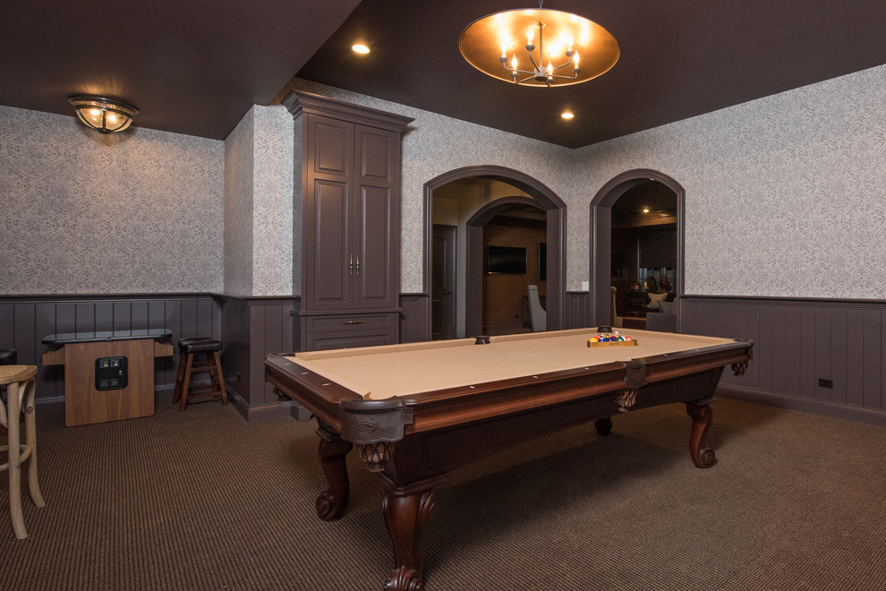 Chic Chateau - Traditional - Basement - Chicago - by A. Perry Homes | Houzz