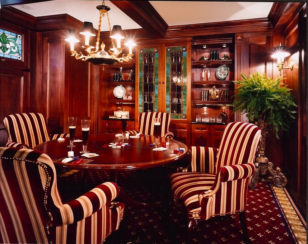 Cigar Room AFTER - Traditional - Basement - Minneapolis - by Randall M ...