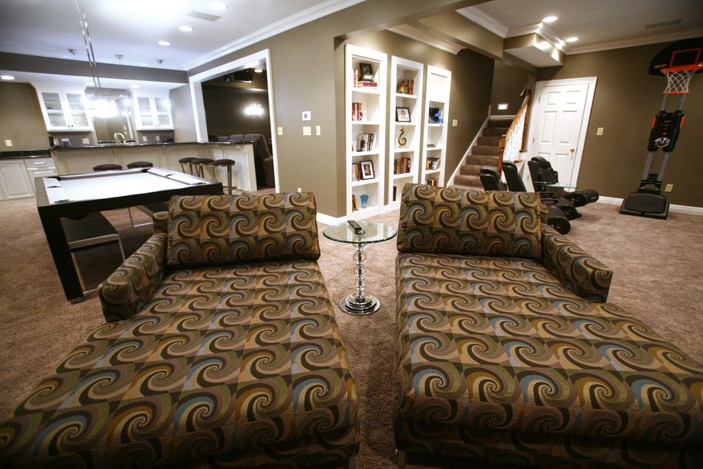 Claridge Way Basement Remodel - Modern - Basement - Indianapolis - by ...