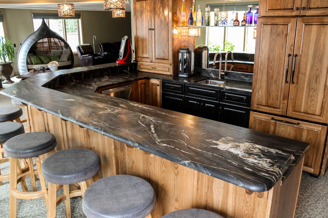 Clarion, PA Basement Bar - Transitional - Basement - Other - by Premier ...