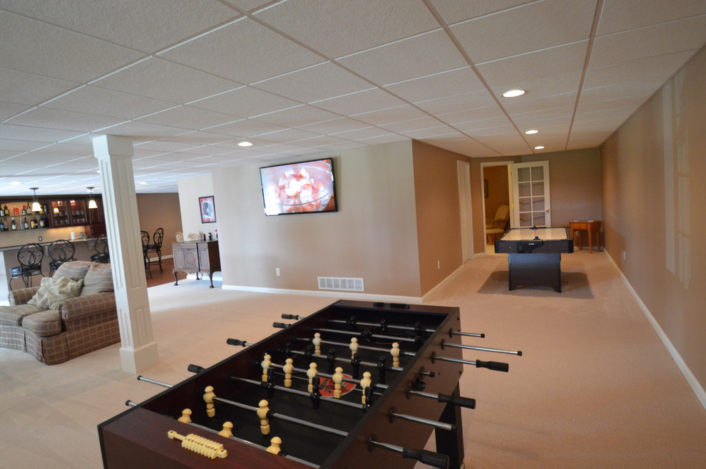 Clarkston Basement - Traditional - Basement - Detroit - by Finished ...