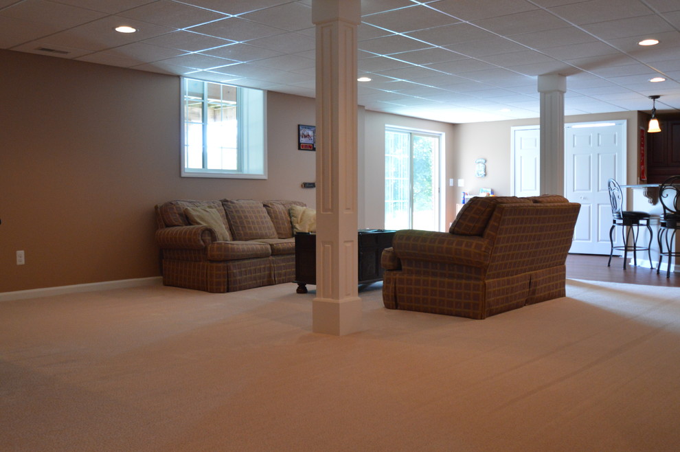 Clarkston Basement - Traditional - Basement - Detroit - by Finished ...