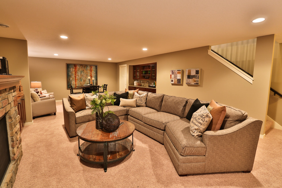 Cobblestone Lake - Basement - Minneapolis - by Creative Homes | Houzz
