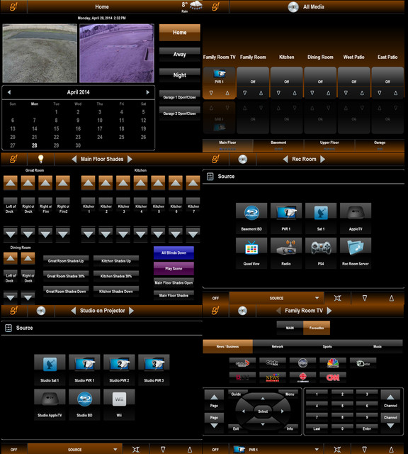 Collage of interface screens - Moderne - Sous-sol - Calgary - par Home ...