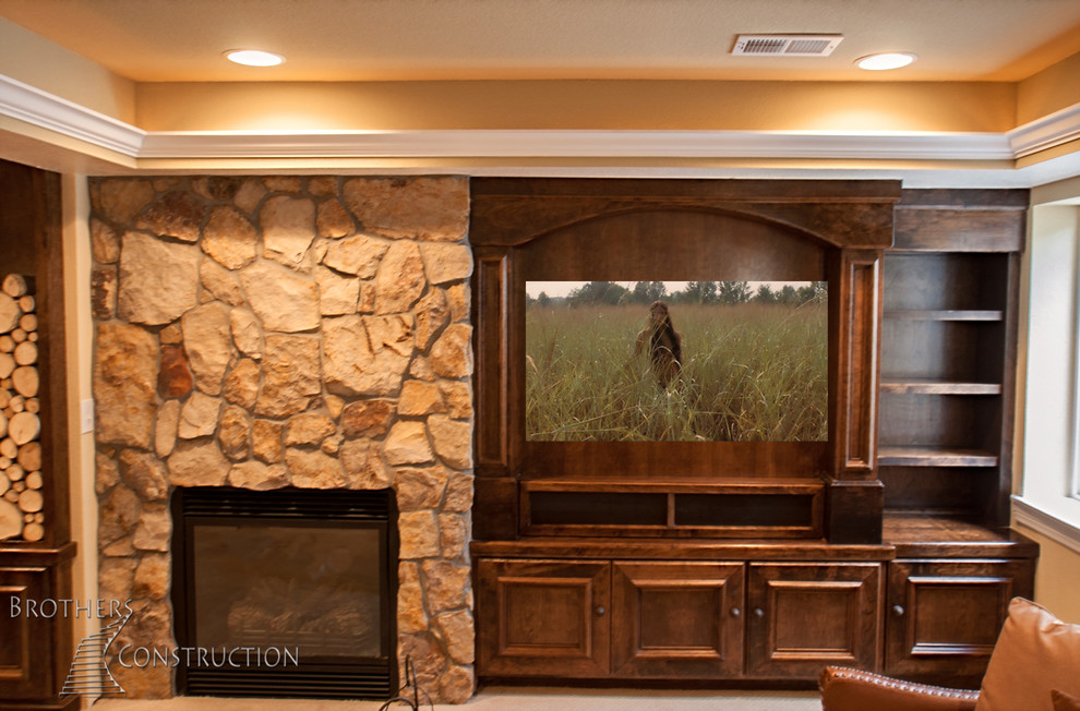 Colorado Basement Finish Blackwood - Traditional - Basement - Denver ...