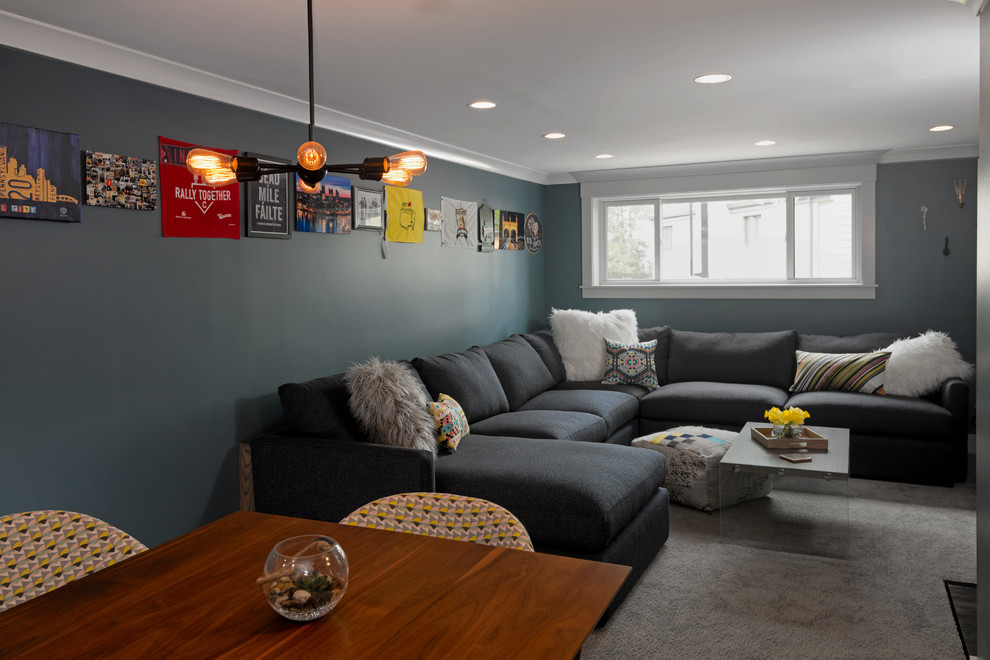 Comfy Fam Hangout - Eclectic - Basement - Other - by You-Neek Designs ...