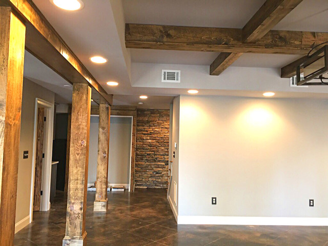 Completion of Unfinished Basement - Modern - Basement - Atlanta - by ...
