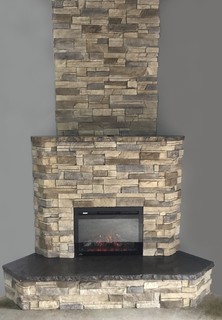 Contemporary fireplace - Contemporary - Basement - Ottawa - by ...