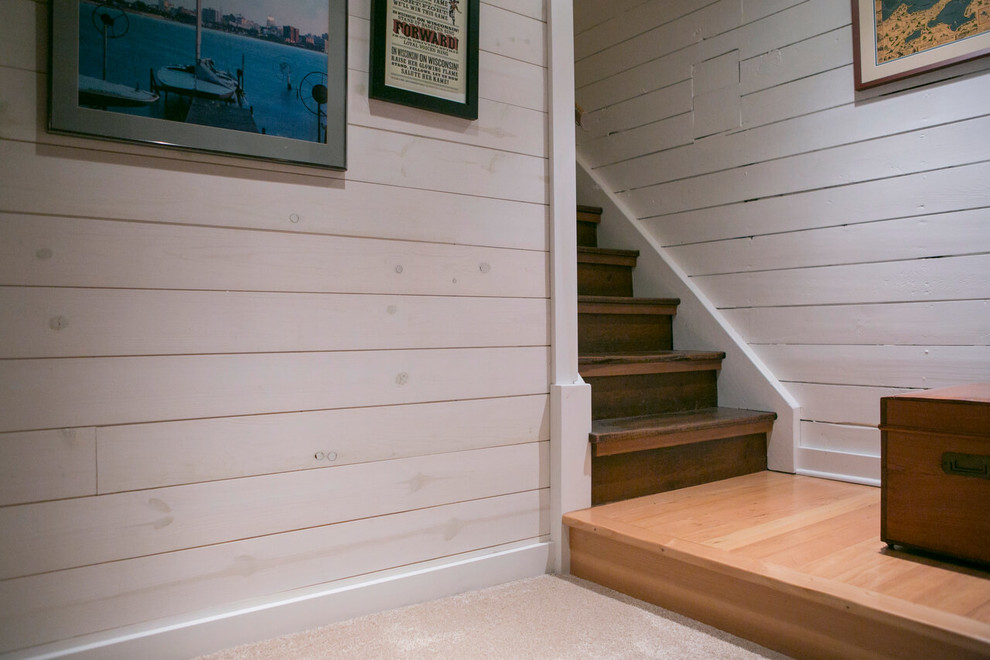 Cottage Inspired Basement Walls - Rustic - Basement - Other - by TDS ...