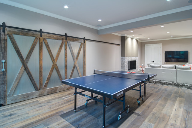 Country Club of the South Basement Renovation - Modern - Basement ...