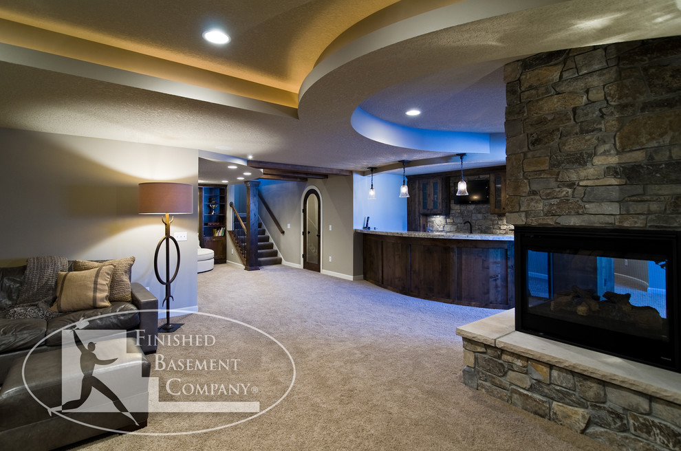 County Road Basement - Traditional - Basement - Minneapolis - by FBC ...