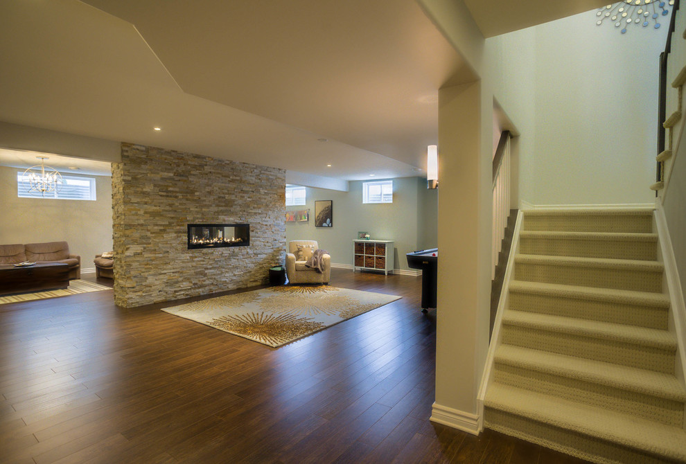 Cozy Basement Finished - Transitional - Basement - Ottawa - by Daniela ...