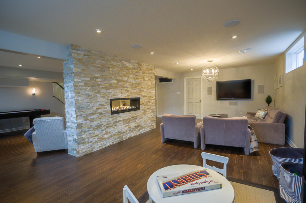 Cozy Basement Finished - Transitional - Basement - Ottawa - by Daniela ...