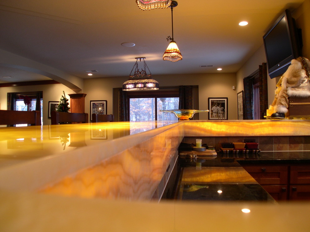 Craftsman Basement Finish - Traditional - Basement - Minneapolis - by ...
