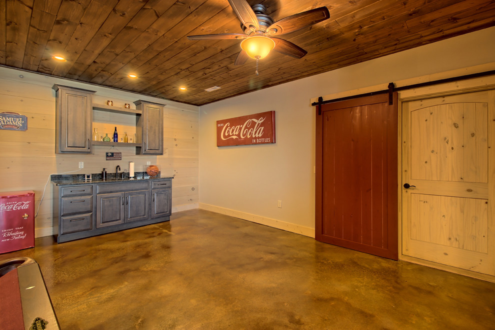 Craftsman Lake Home on Notla Island - Craftsman - Basement - Atlanta ...