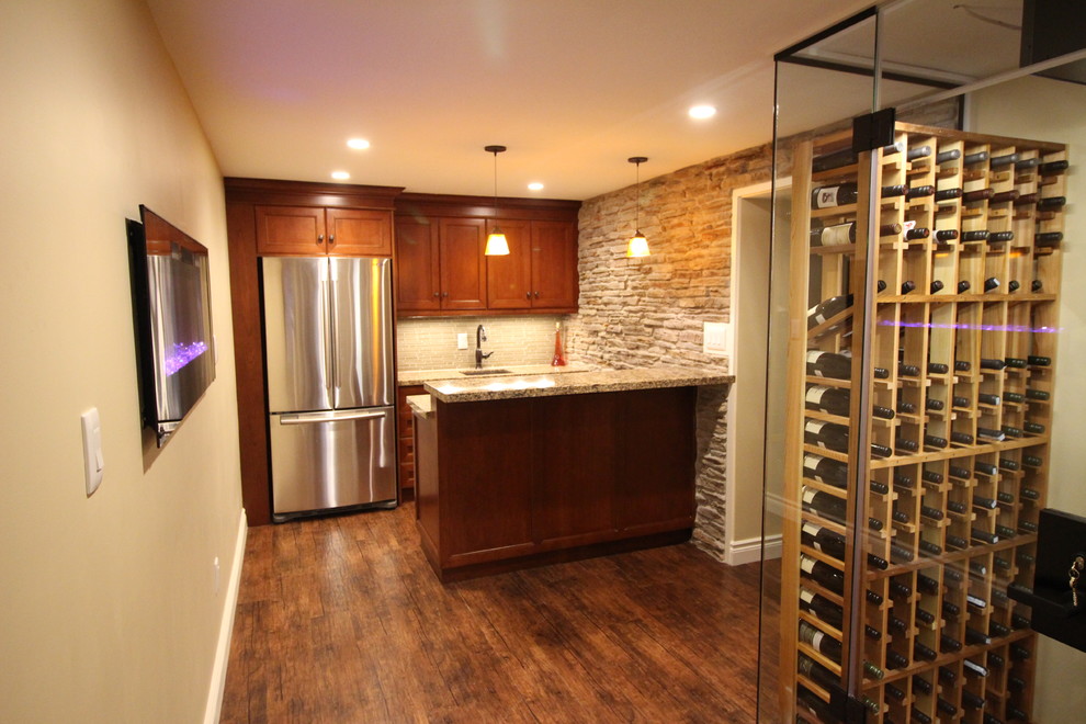 Creative use of space for this temperature controlled wine cellar ...
