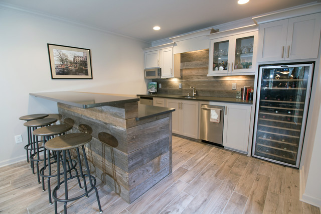 Crooked Creek Basement Gets a Complete Makeover - Transitional ...