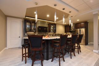 Custom Basement 1 - Contemporary - Basement - Chicago - by Matrix ...