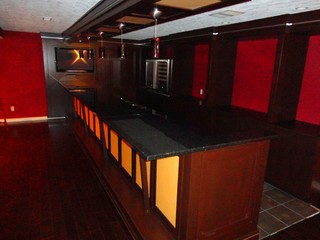 Custom Basement Bar Independence OH - Modern - Basement - Cleveland ...