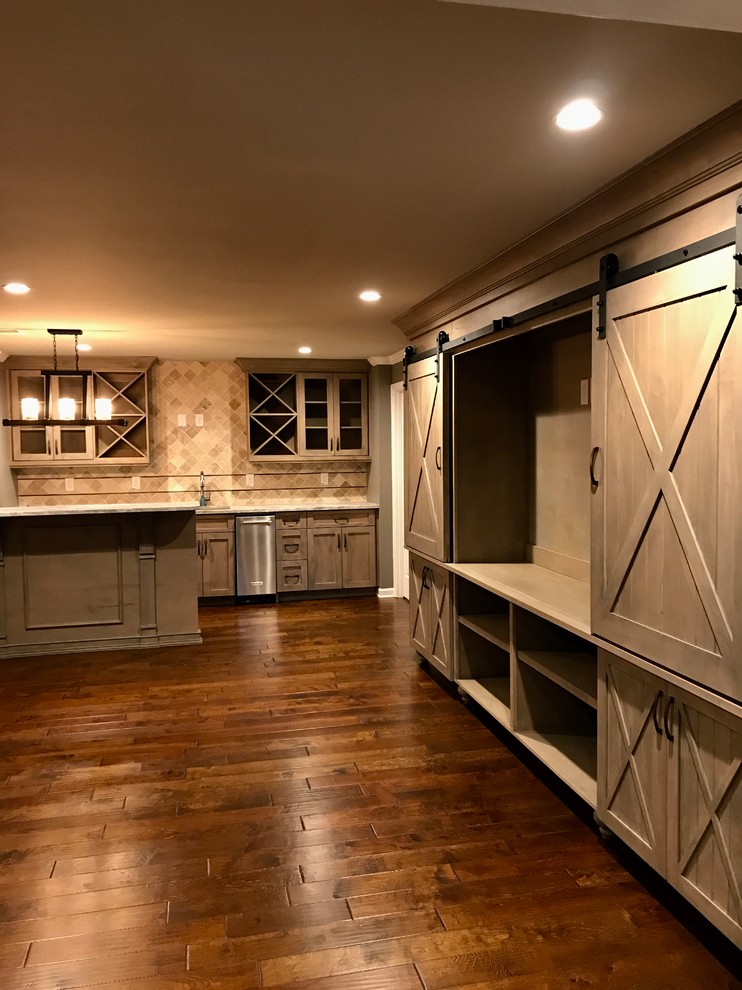 Custom Built Bar & Entertainment Center - Basement - Atlanta - by BCM ...
