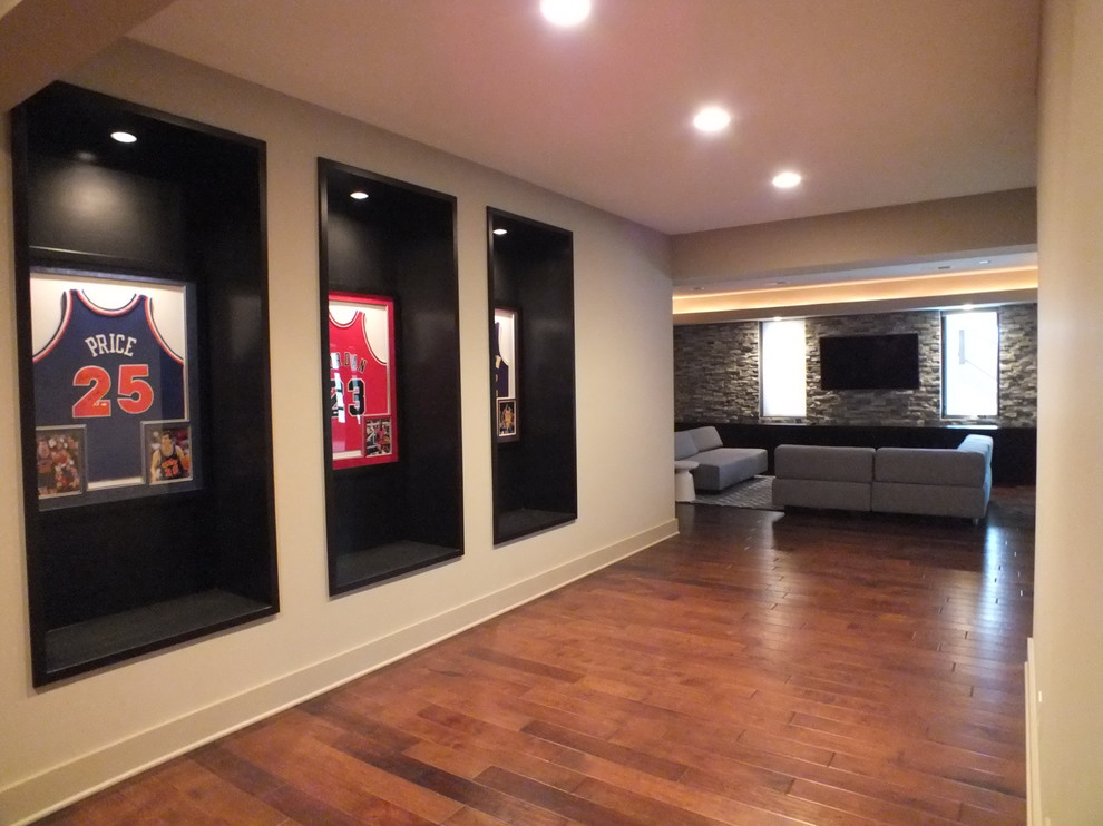 Custom Built Home December 2013 - Contemporary - Basement - Cleveland ...