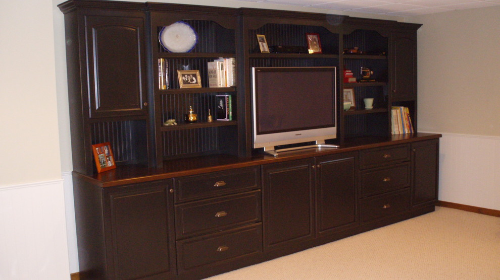 Custom built Wall Unit. - Traditional - Basement - Cleveland - by Senn ...