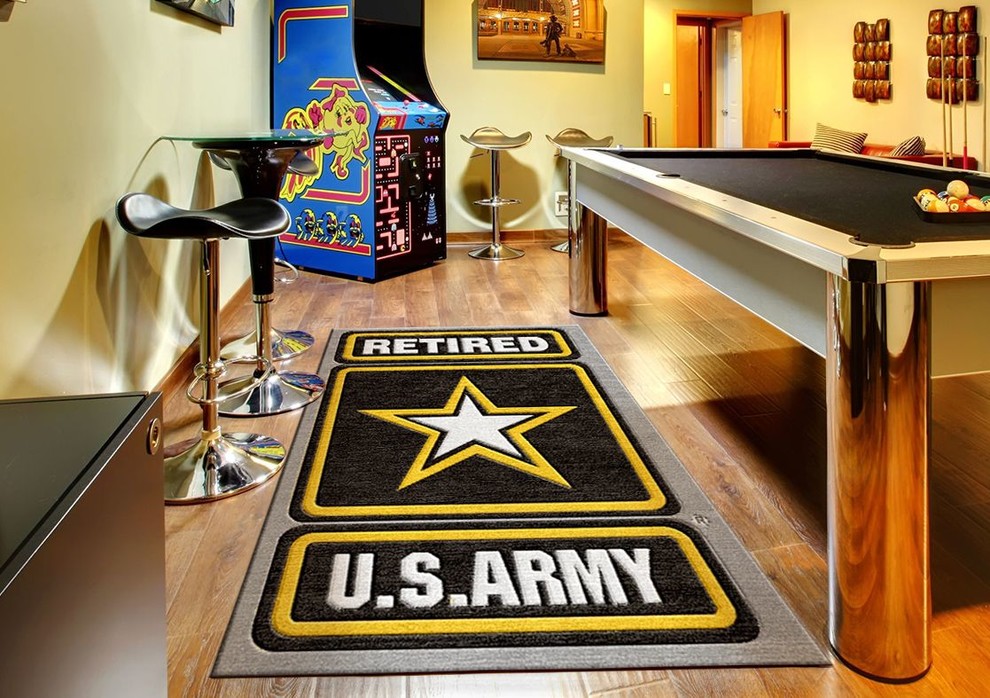Custom Military Logo Rugs - Contemporary - Basement - Richmond - by Rug ...