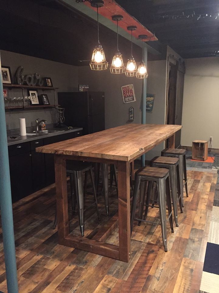 Custom Table - Industrial - Basement - Detroit - by Reclaimed Michigan ...
