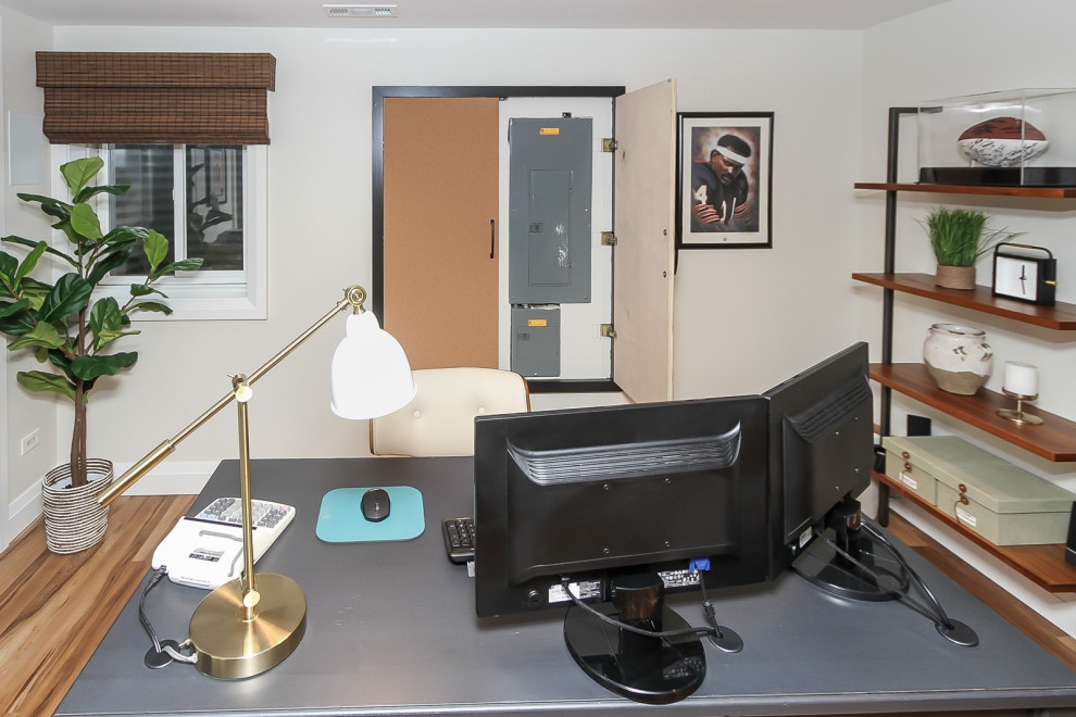 Deer Park Mid Century Modern Basement - Midcentury - Basement - Chicago ...