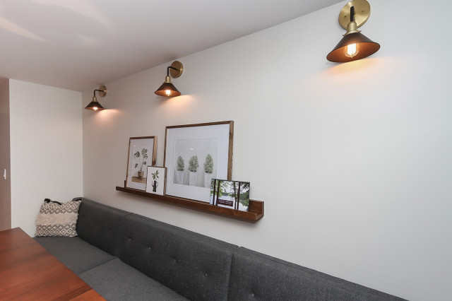 Deer Park Mid Century Modern Basement - Midcentury - Basement - Chicago ...