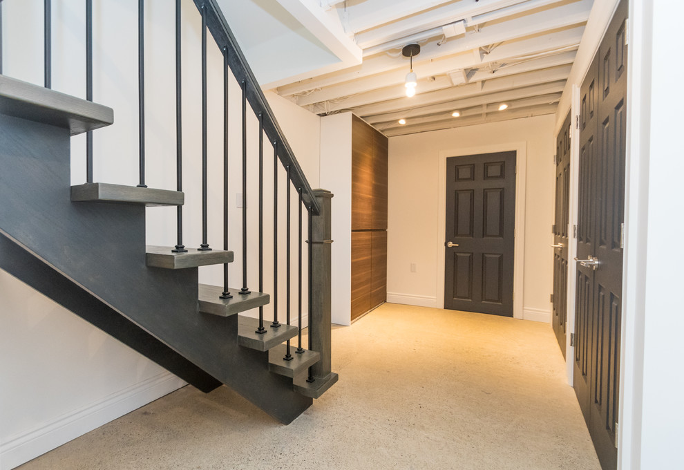 Dewar Basement - Industrial - Basement - Toronto - by Frontiers Design ...