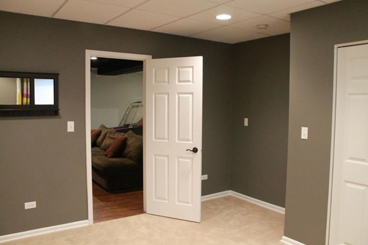 door design in basement - Modern - Basement - Chicago | Houzz