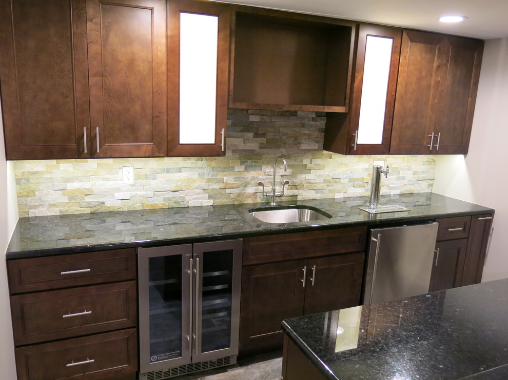 Downers Grove basement with all the amenities - Transitional - Basement ...