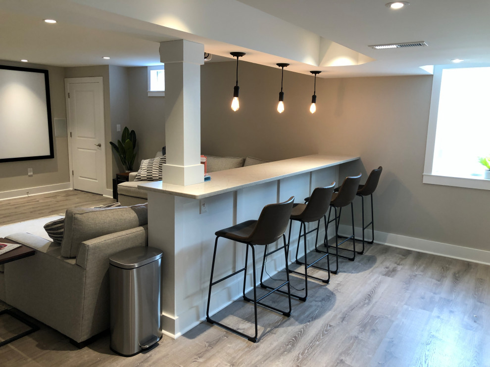 Downingtown Finished Basement: Theater/Bar Area, Kids Area and Powder ...