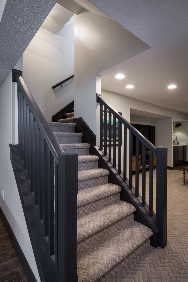 Dublin Basement 17096 - Transitional - Staircase - Columbus - by J.S ...