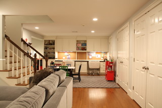 Edgewater Drive Basement - Transitional - Basement - Boston - by ...