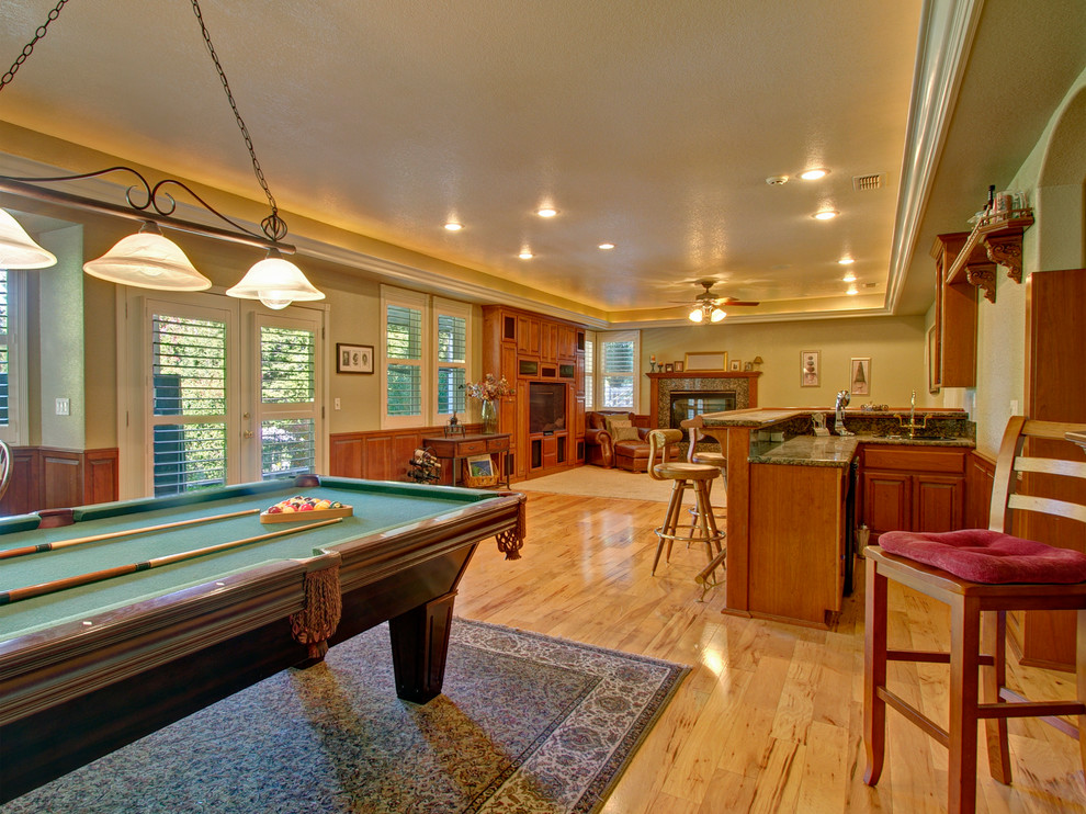 El Dorado Hills Basement Remodel - Traditional - Basement - Sacramento ...